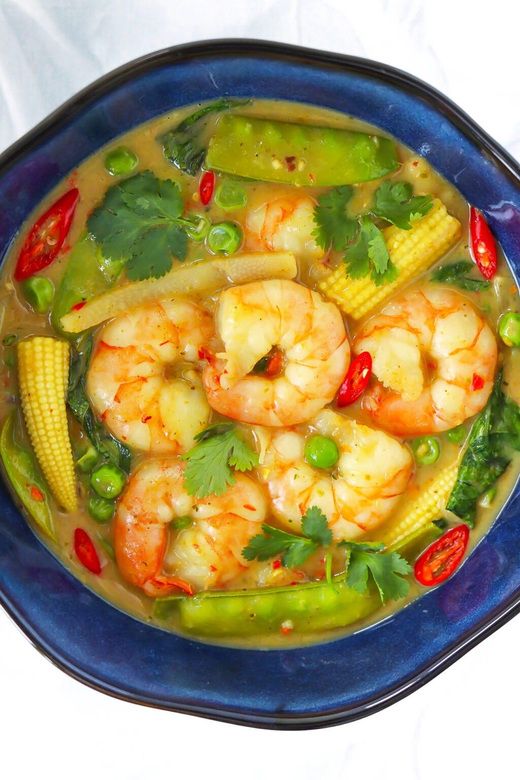 Thai Green Curry Shrimp - Lightened Up - That Spicy Chick