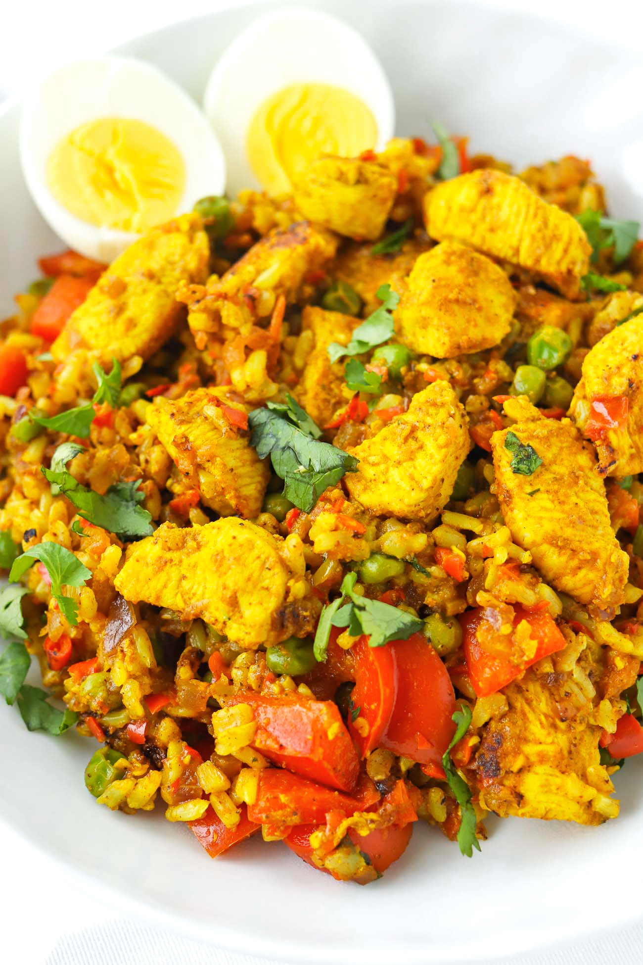 Chicken Tikka Fried Rice - That Spicy Chick