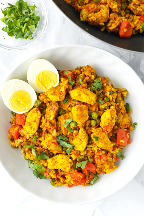 Chicken Tikka Fried Rice - That Spicy Chick