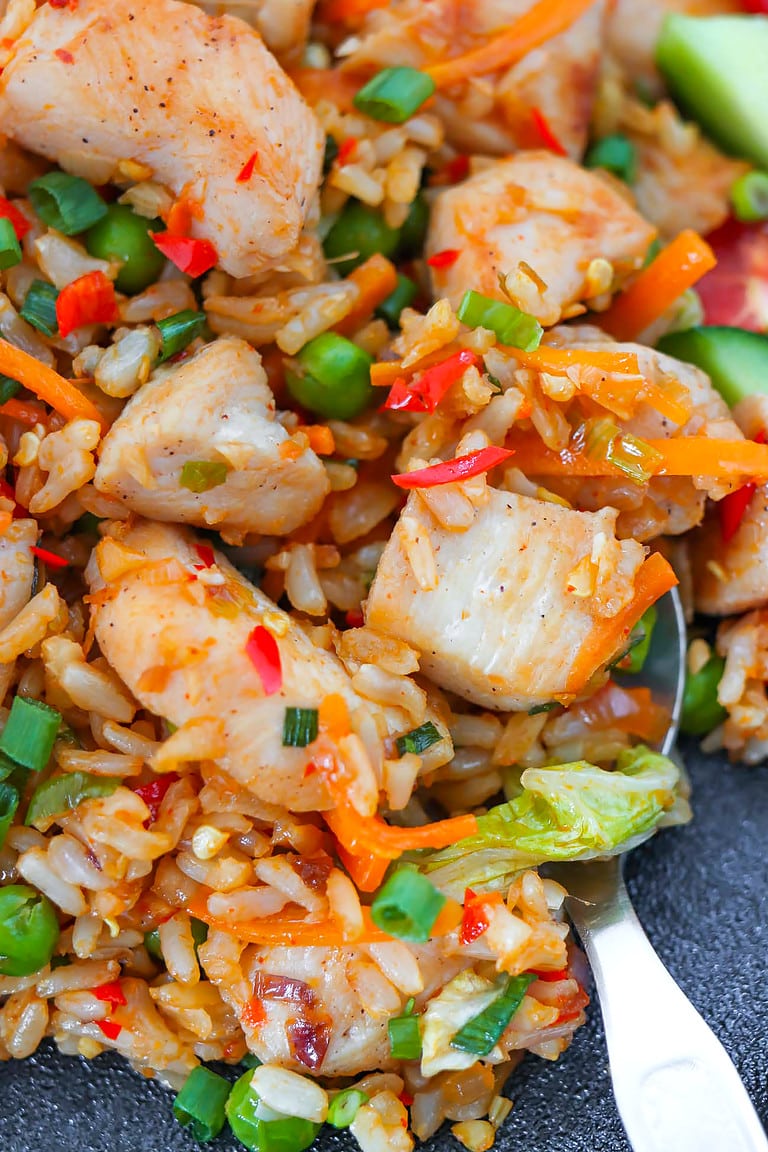 Chicken Nasi Goreng Recipe - That Spicy Chick