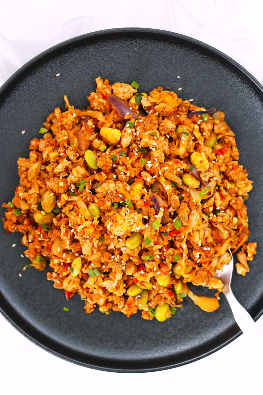 Korean Cauliflower Fried Rice - That Spicy Chick