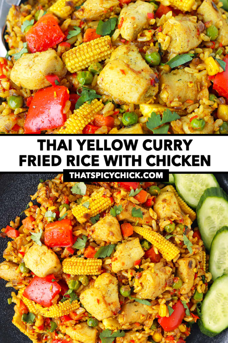 Thai Yellow Curry Fried Rice - That Spicy Chick