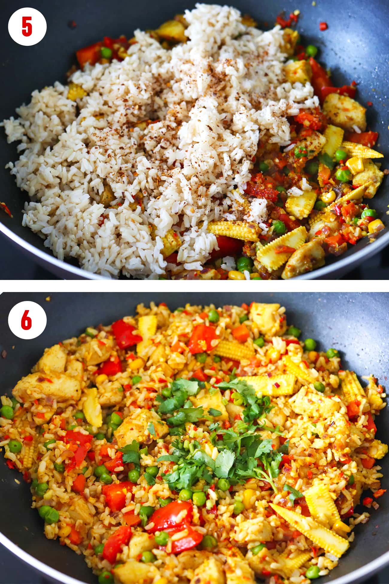 Thai Yellow Curry Fried Rice - That Spicy Chick