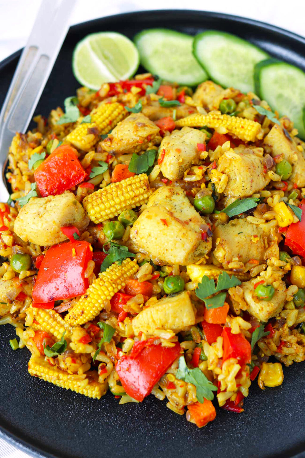 Thai Yellow Curry Fried Rice - That Spicy Chick