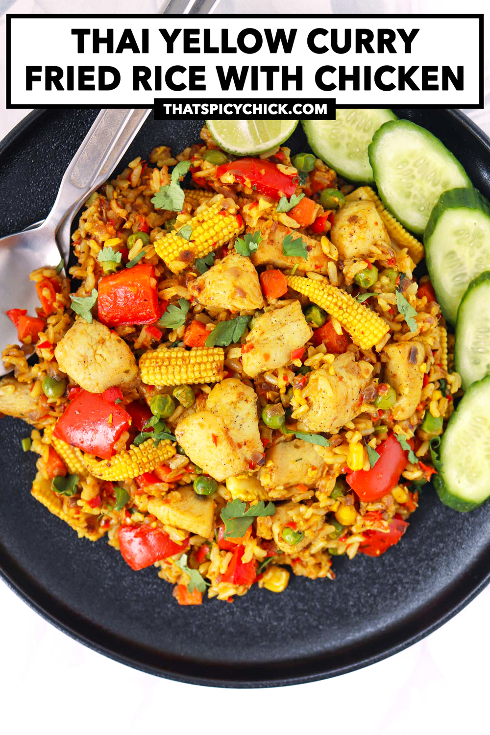 Thai Yellow Curry Fried Rice - That Spicy Chick