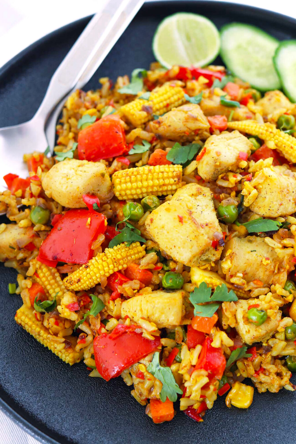 Thai Yellow Curry Fried Rice - That Spicy Chick