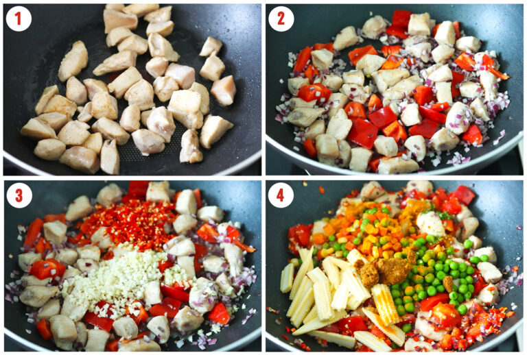 Thai Yellow Curry Fried Rice - That Spicy Chick