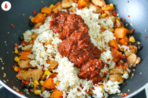 Mexican Fried Rice with Chicken - That Spicy Chick