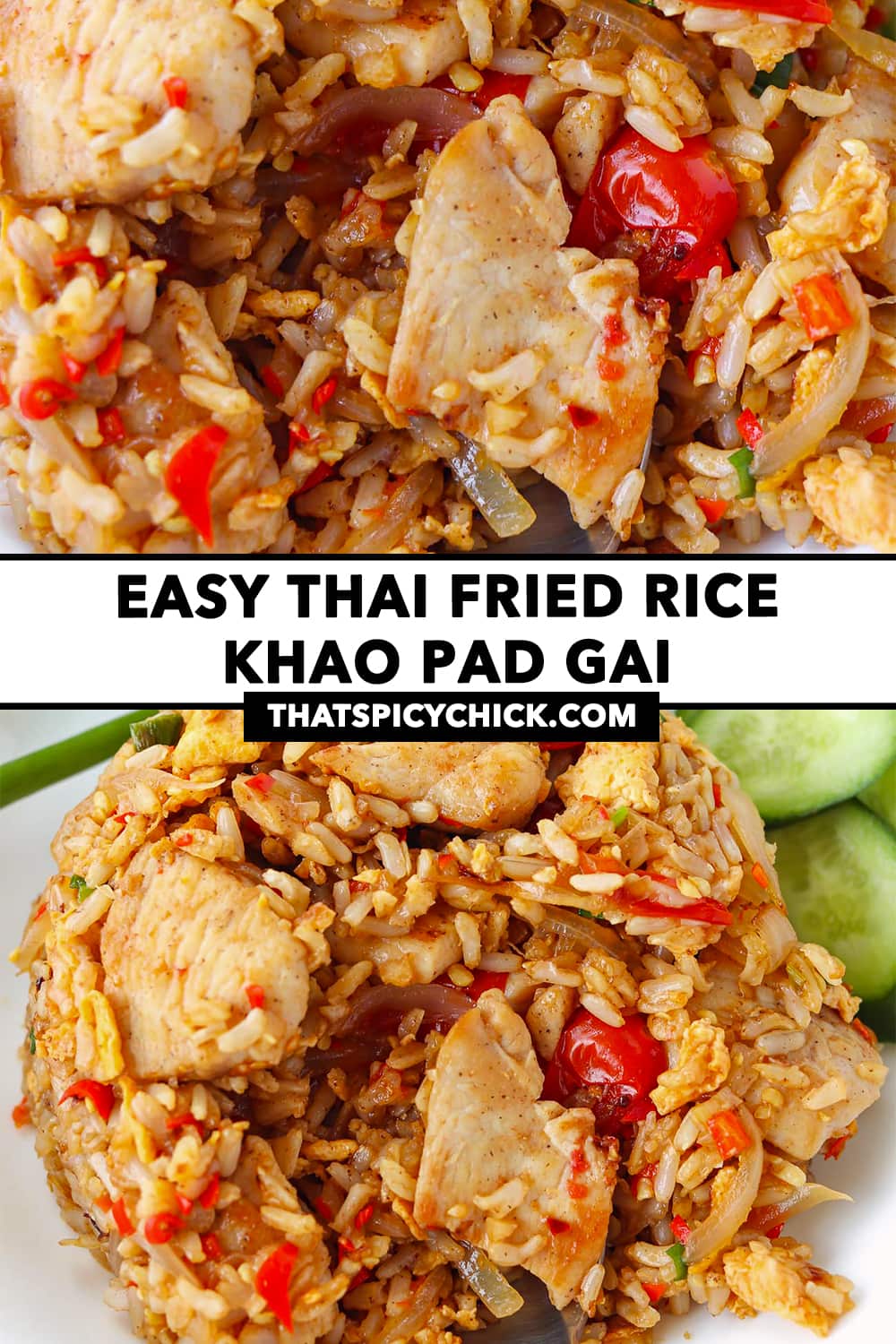Thai Fried Rice (Khao Pad) - That Spicy Chick