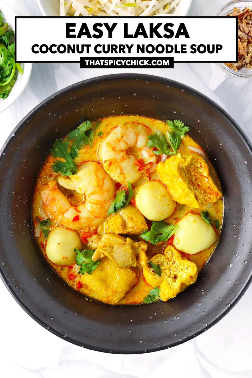 Easy Laksa Noodle Soup - That Spicy Chick