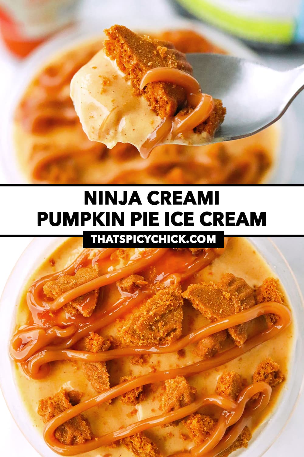Ninja Creami Pumpkin Pie Protein Ice Cream - That Spicy Chick