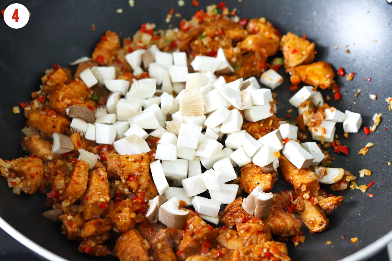 Kimchi Fried Rice with Chicken - That Spicy Chick