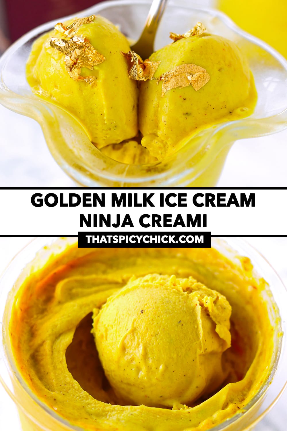Ninja Creami Golden Milk Ice Cream - That Spicy Chick
