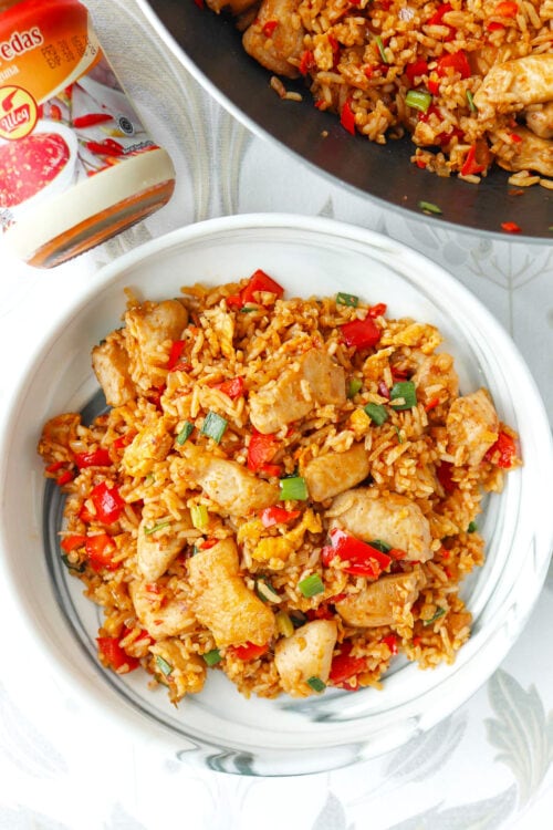 Sambal Fried Rice with Chicken - That Spicy Chick
