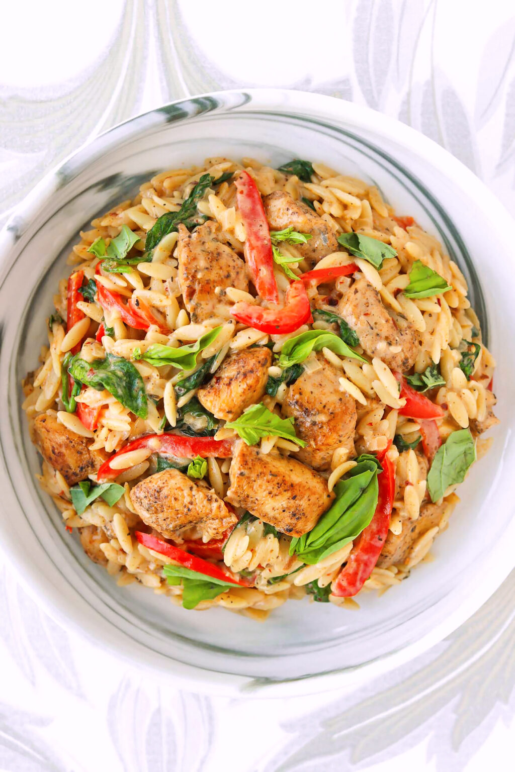 Creamy Cajun Chicken Orzo - That Spicy Chick