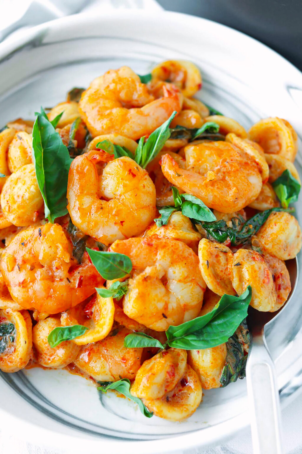 Spicy Nduja Pasta with Shrimp (Pasta con 'Nduja) - That Spicy Chick