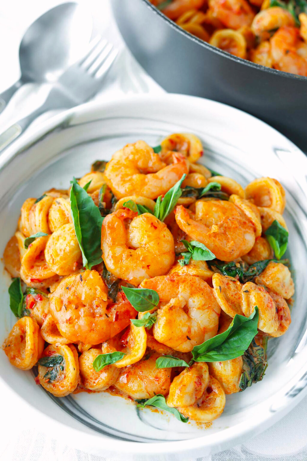 Spicy Nduja Pasta with Shrimp (Pasta con 'Nduja) - That Spicy Chick