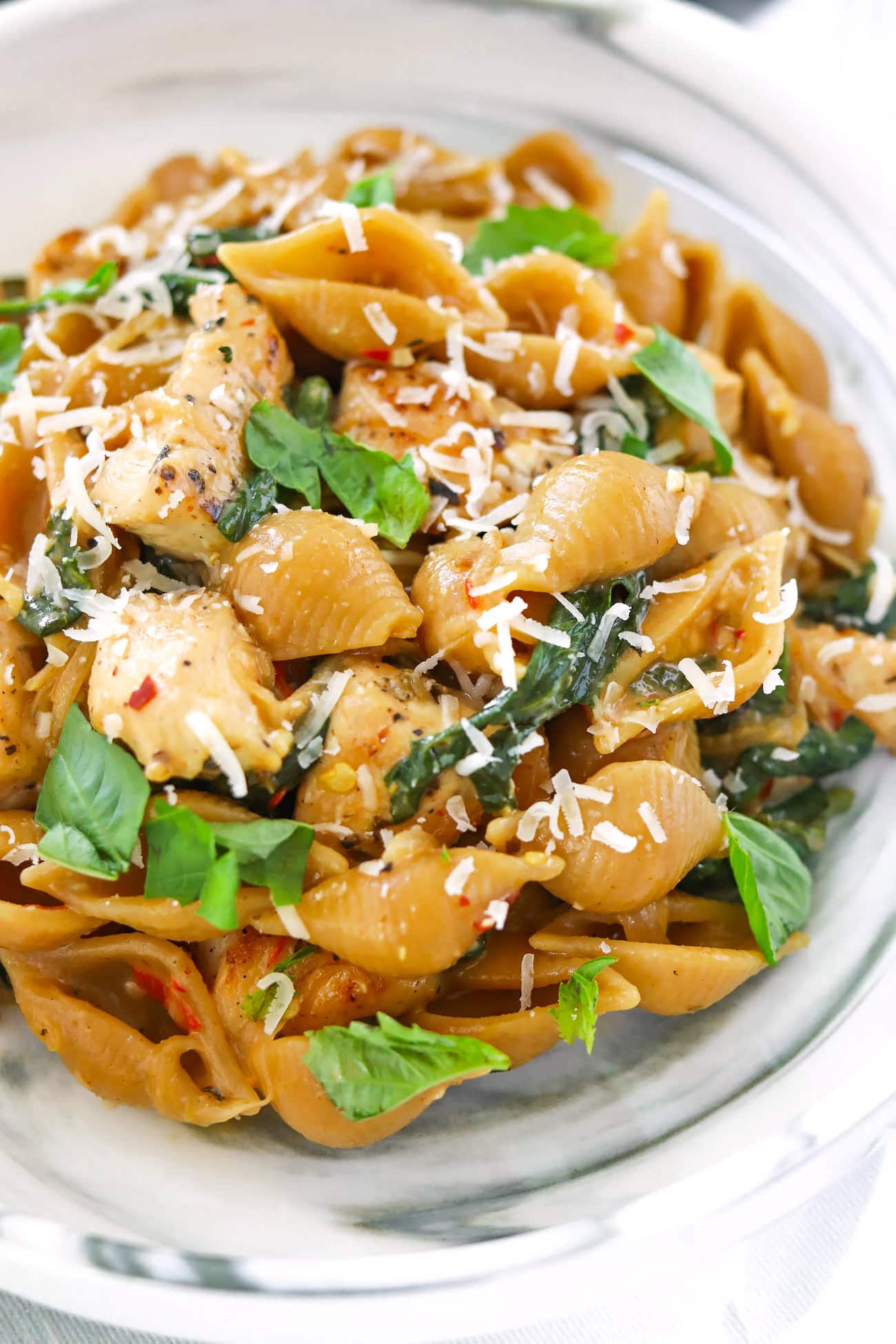 French Onion Chicken Pasta - That Spicy Chick