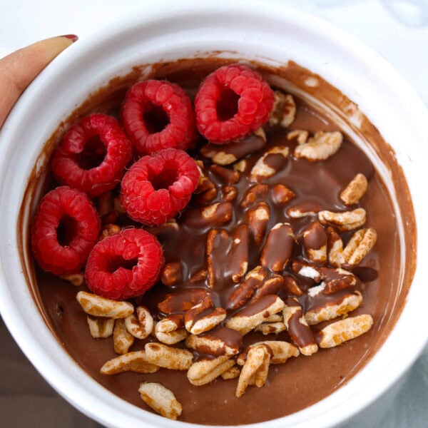 Cottage Cheese Chocolate Mousse (High Protein Dessert!) - That Spicy Chick