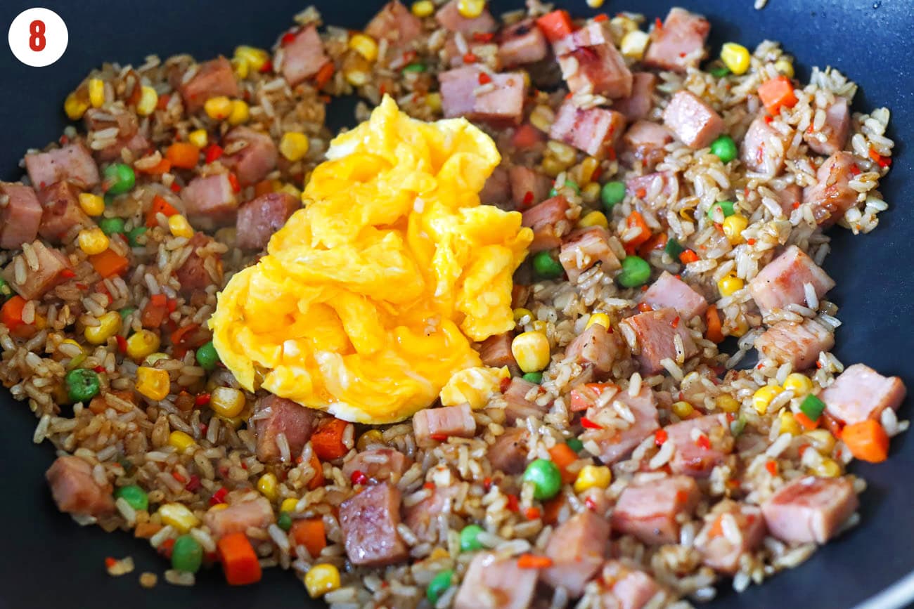 Bacon and Egg Fried Rice - That Spicy Chick
