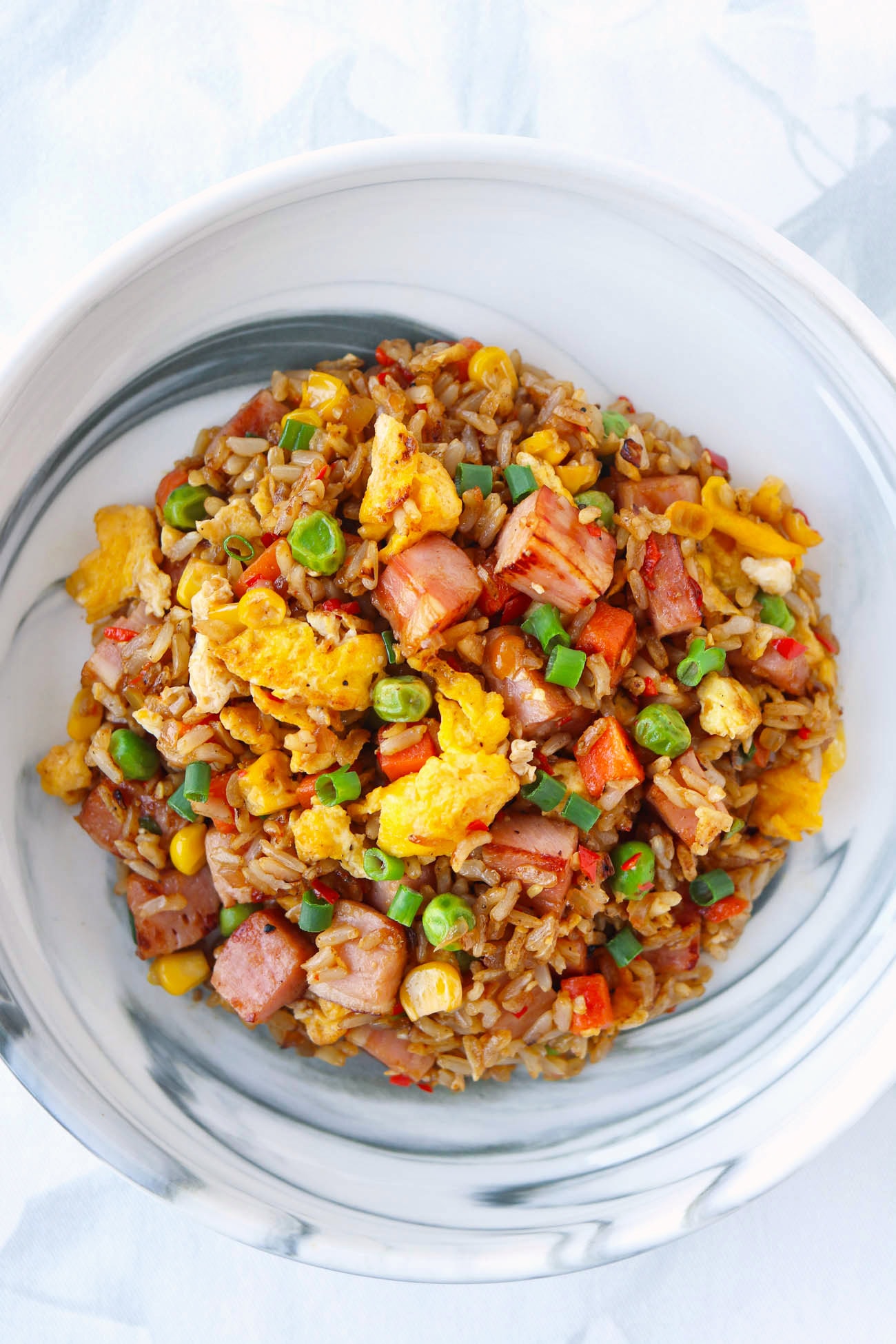 Bacon and Egg Fried Rice - That Spicy Chick