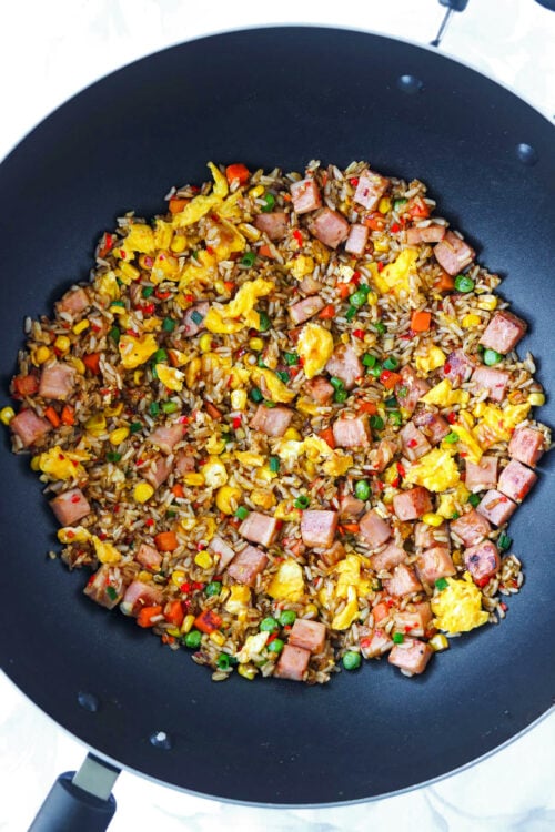 Bacon and Egg Fried Rice - That Spicy Chick