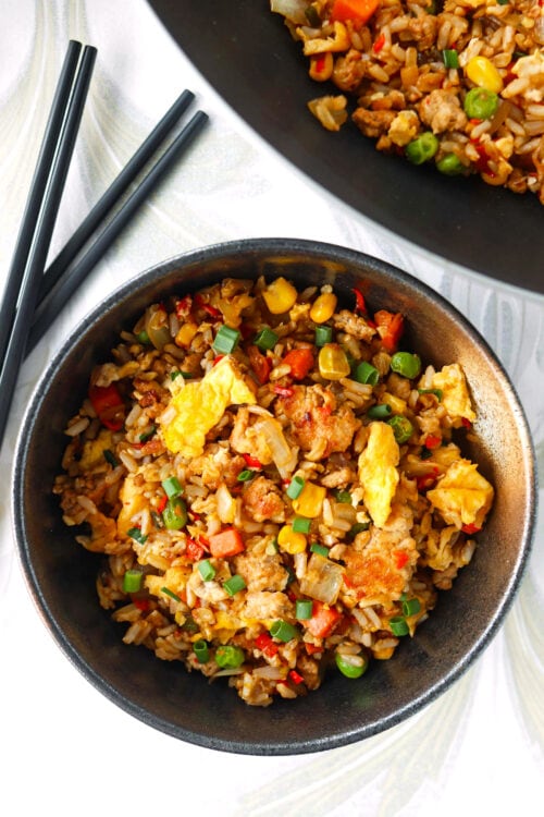 Chinese Pork Fried Rice - That Spicy Chick