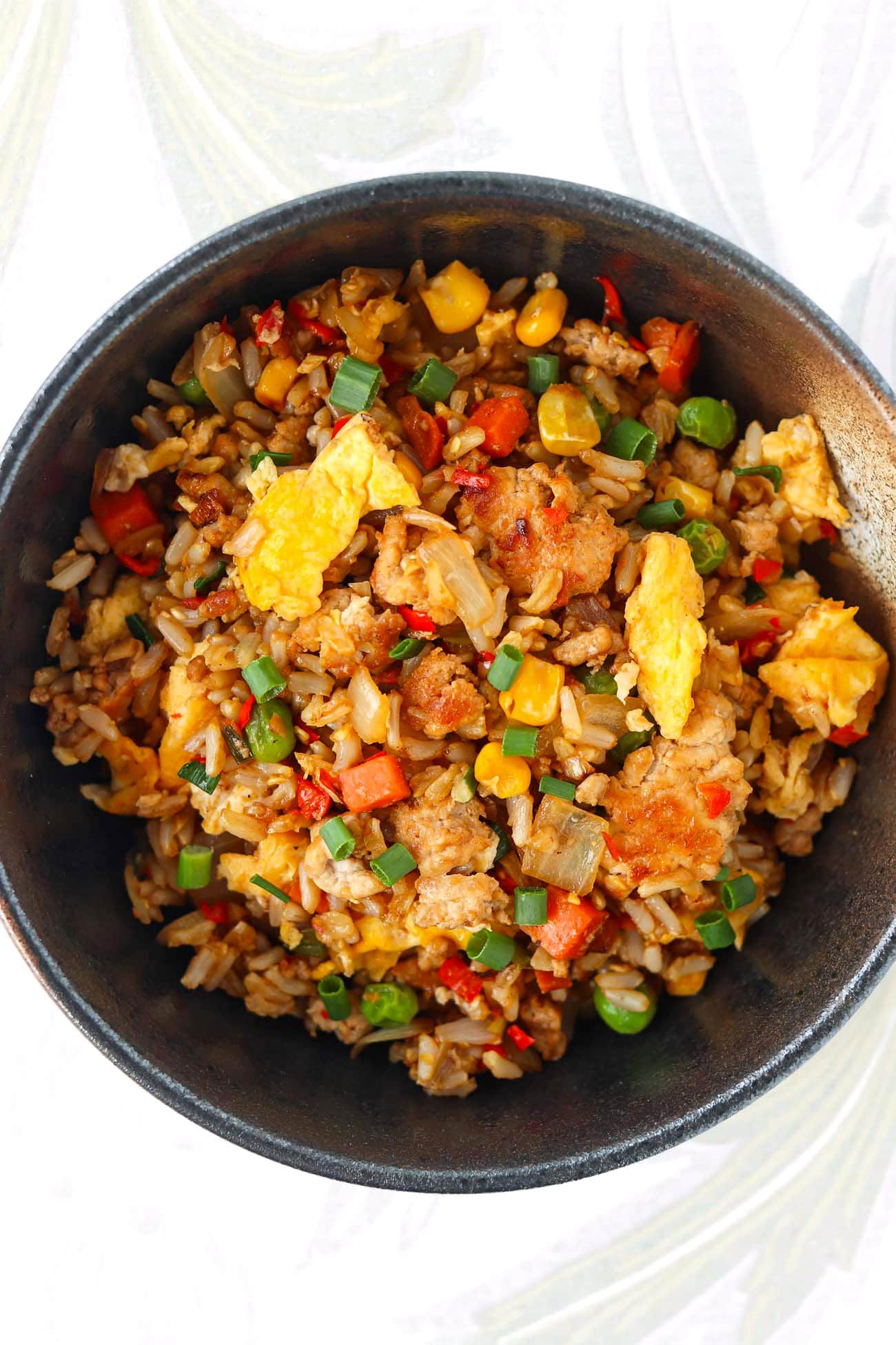 Chinese Pork Fried Rice - That Spicy Chick