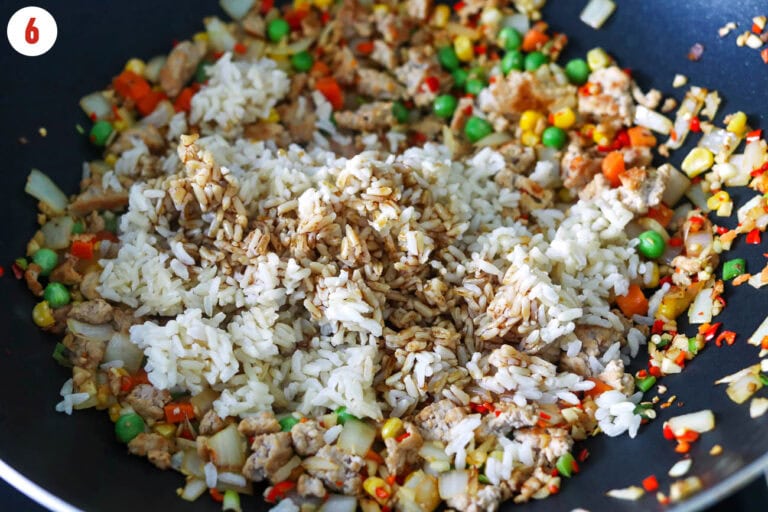 Chinese Pork Fried Rice - That Spicy Chick