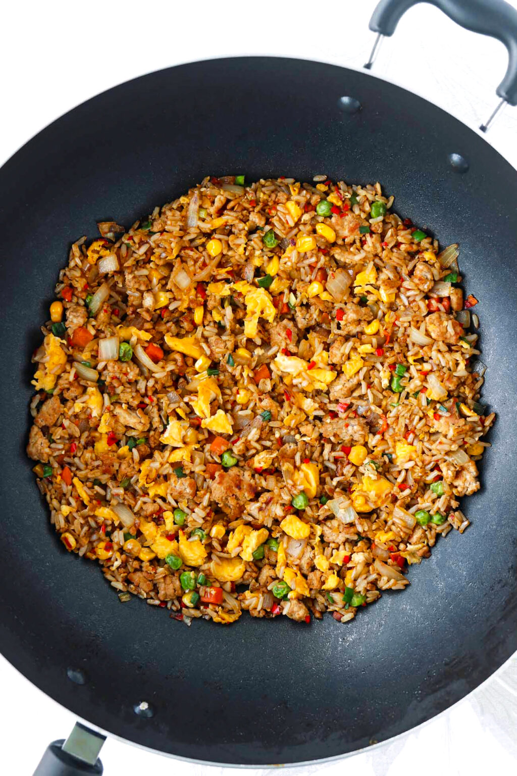 Chinese Pork Fried Rice - That Spicy Chick