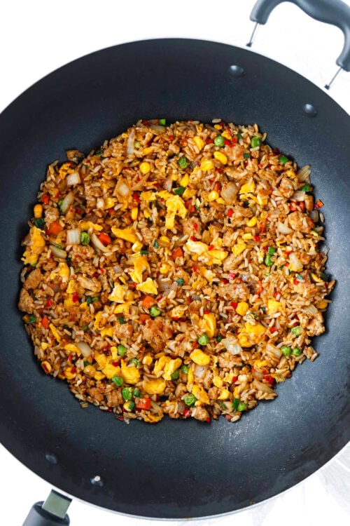 Chinese Pork Fried Rice - That Spicy Chick