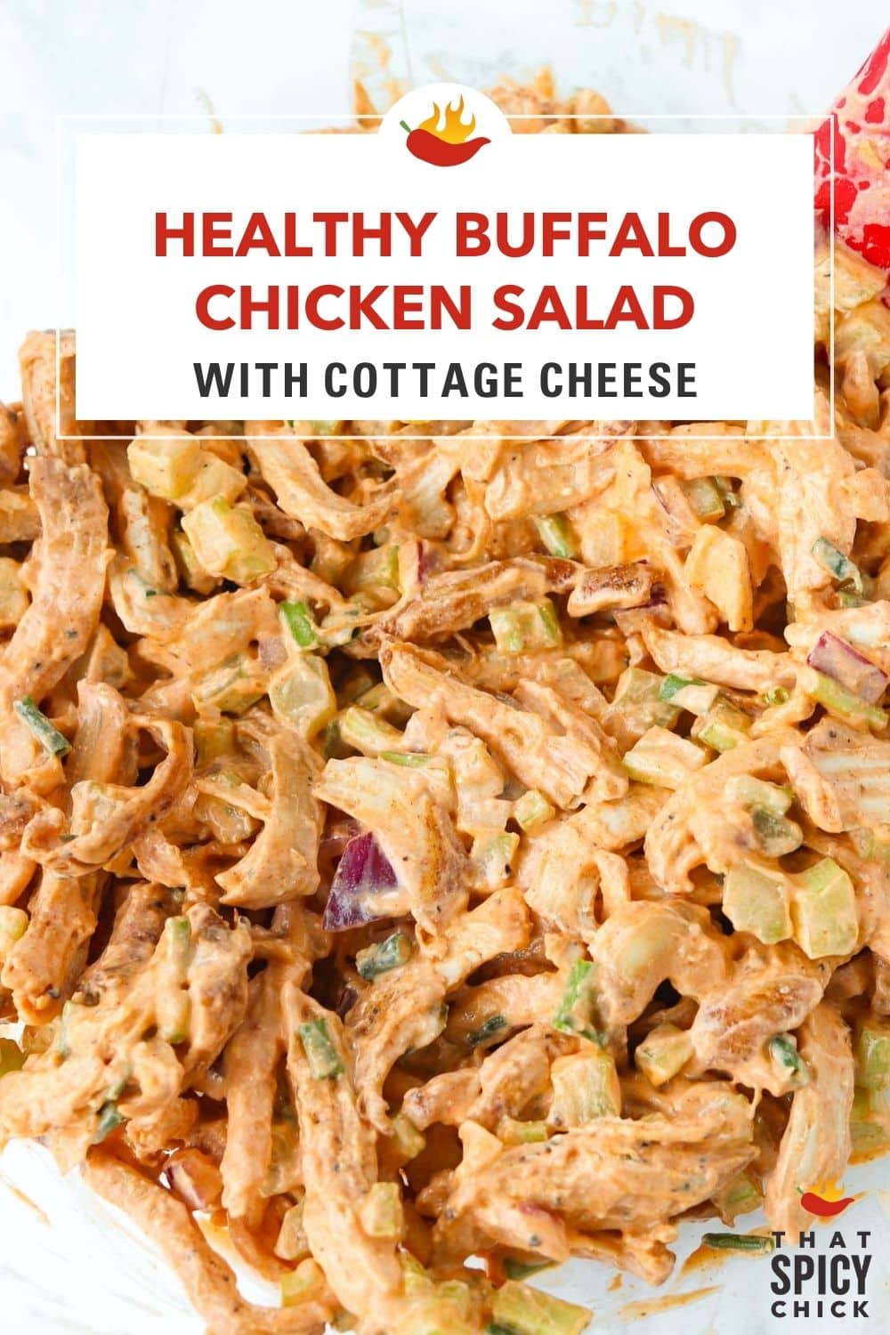Healthy Buffalo Chicken Salad - That Spicy Chick