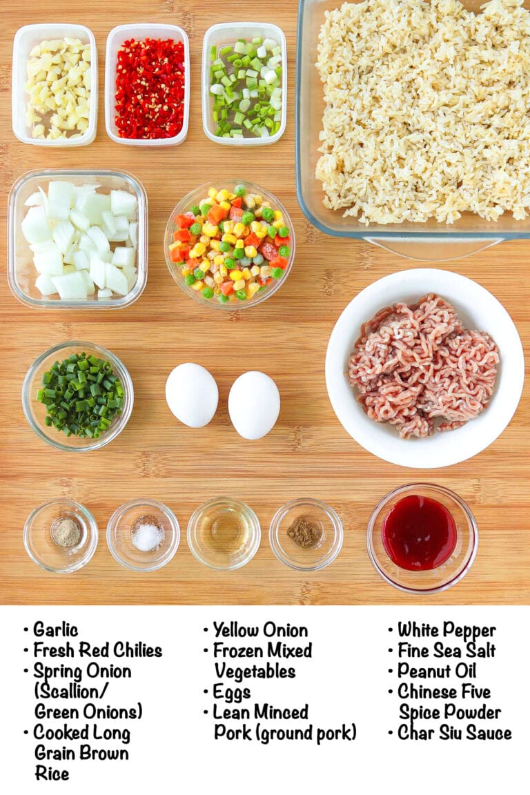 Easy Char Siu Fried Rice (Shortcut Chinese BBQ Pork Fried Rice) - That ...