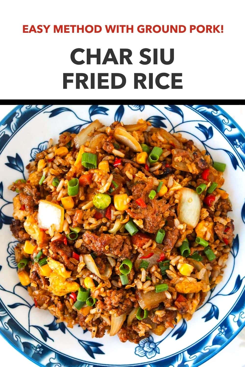 Easy Char Siu Fried Rice (Shortcut Chinese BBQ Pork Fried Rice) - That ...