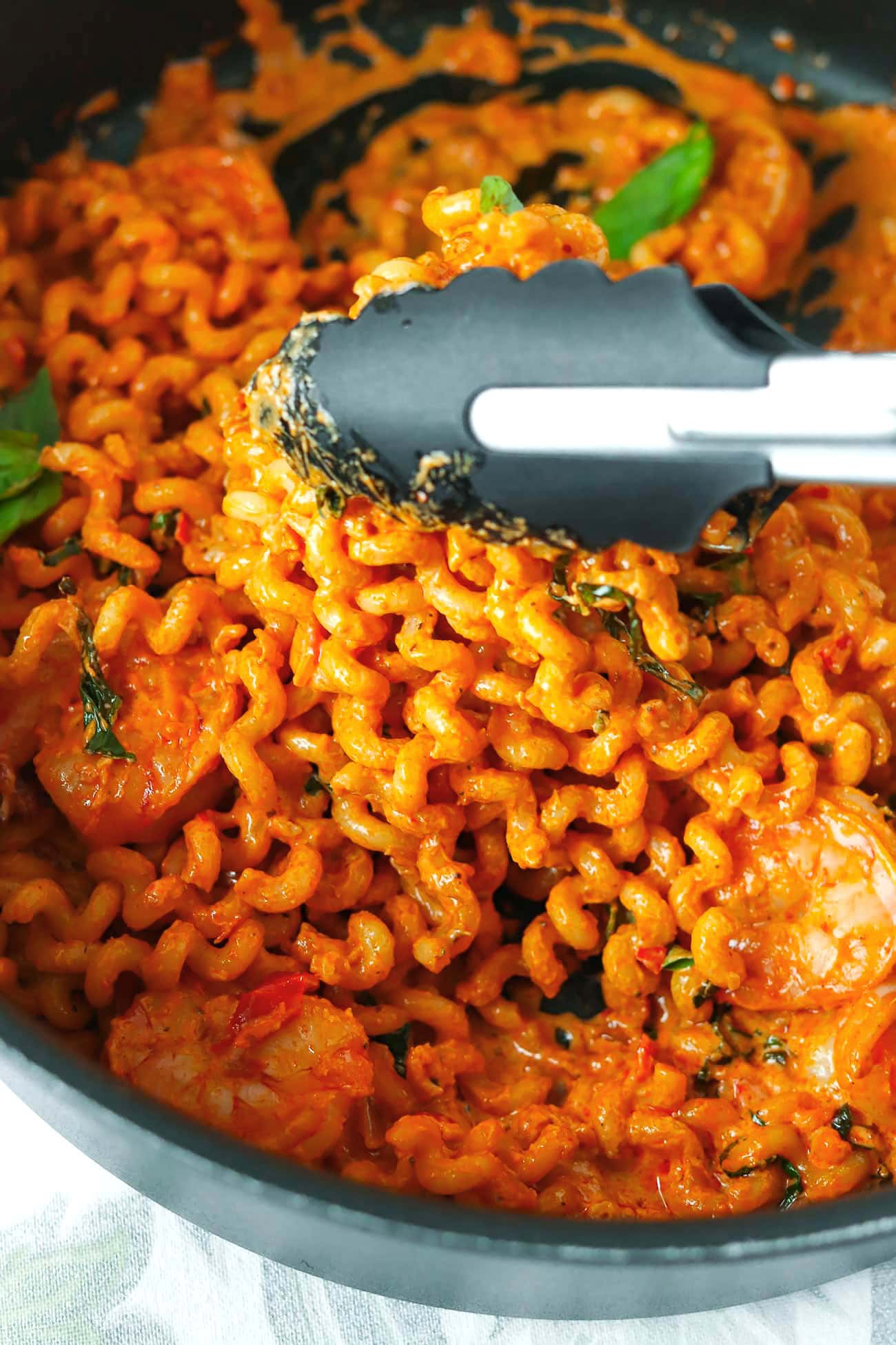 Creamy Calabrian Chili Pasta with Shrimp - That Spicy Chick